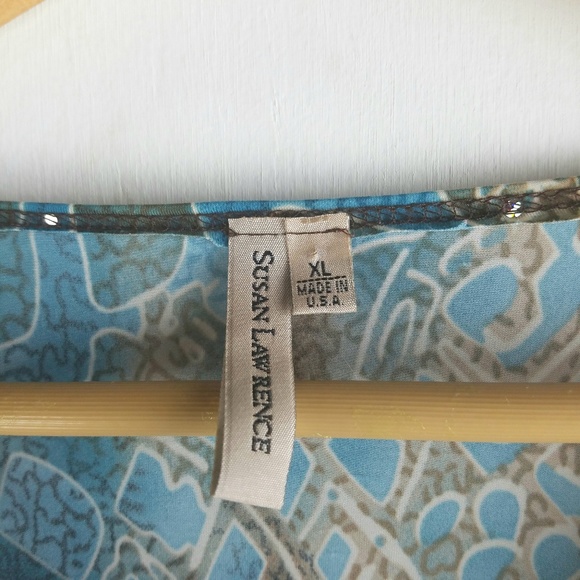 Susan Lawrence | Tops | Susan Lawrence Sparkle Tunic Xl | Poshmark